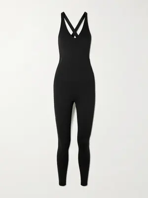 ERES Graham Tulle-trimmed Stretch-jersey Jumpsuit - Black