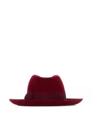 Borsalino Alexander Fedora Hat - Red