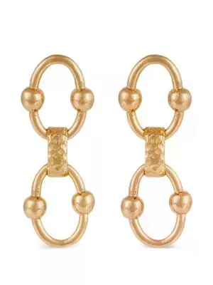 Gas Bijoux Rivage Beaded Chain Earrings - Gold
