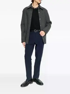 Paul Smith Striped-detail Crew-neck Sweater - Black