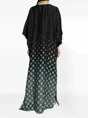 Casablanca Printed Silk Maxi Dress