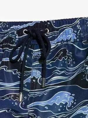 Paul Smith Wave-print Swim Shorts