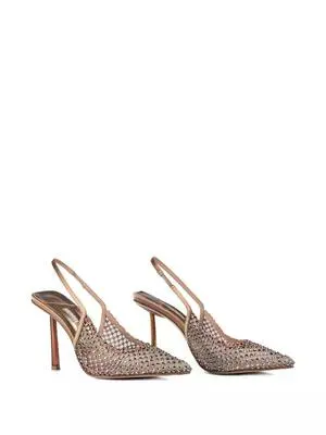 LE SILLA 100mm Gilda Slingback Pumps - Neutrals