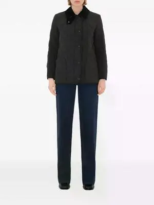 Burberry Quilted Jacket With Corduroy Collar