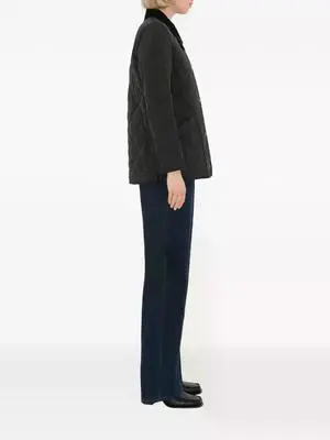 Burberry Quilted Jacket With Corduroy Collar