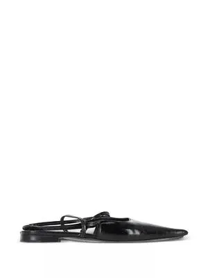 TOTEME Pointed Slingback Ballet Flats - Black