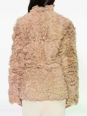 Nour Hammour Elsa Belted Fur Coat - Neutrals