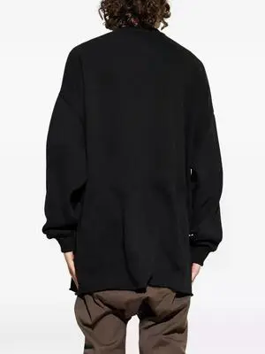 Rick Owens Frayed Hem Sweatshirt