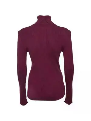 Burberry Roll-neck Rib-knit Top