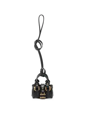 Chloé Bag Charm Key Chain - Black
