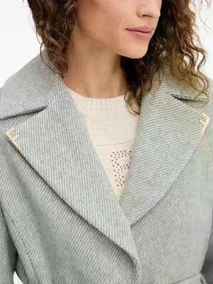 FRACOMINA Herringbone-pattern Belted Coat
