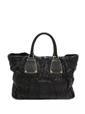 Prada Gaufre Leather Tote Bag