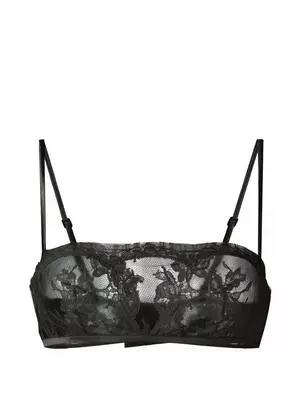 La Perla Floral-lace Bra - Black