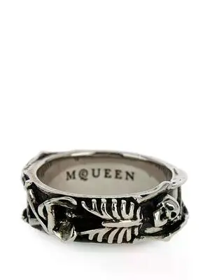 Alexander Mcqueen Silver Rings For Men