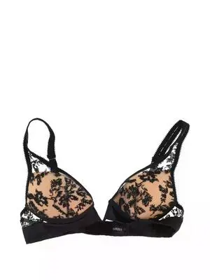 La Perla Floral-lace Bra - Black