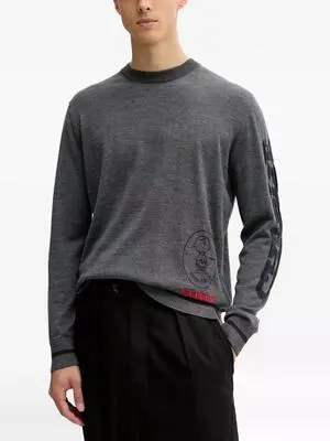 Iceberg Long-sleeved Sweater With Embroidered Motif