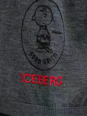 Iceberg Long-sleeved Sweater With Embroidered Motif