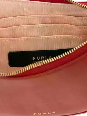 Furla Mini Delizia Leather Shoulder Bag - Red