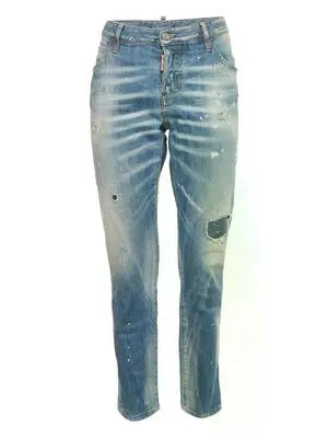 Dsquared2 Artistic Paint Distressed Jeans