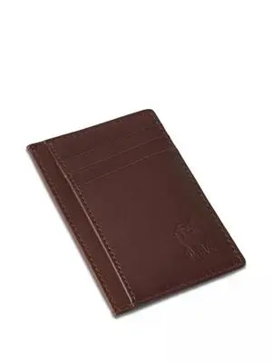 Brunello Cucinelli Leather Card Holder - Brown