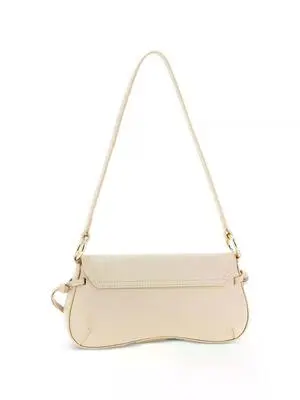 TWINSET Embossed Leather Shoulder Bag