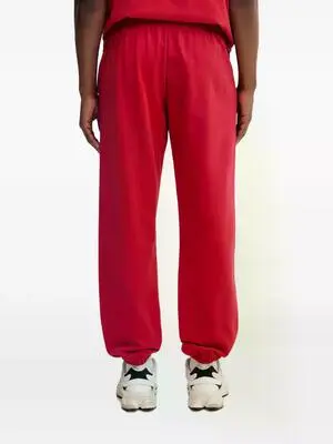 PANGAIA Logo-print Cuffed Track Pants - Red
