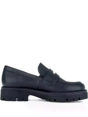 Gabor Leather Penny Loafers - Black