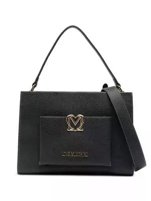 Moschino Logo-plaque Tote Bag - Black