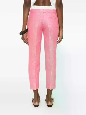 Stella McCartney Floral Print Zip-concealed Pocket Trousers