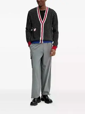INBETWEENERS Striped Appliqué Cardigan