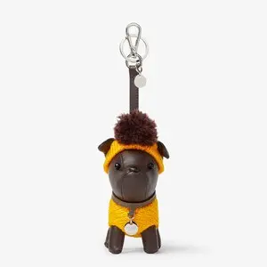Fendi Dog-shaped Bag Charm - Brown