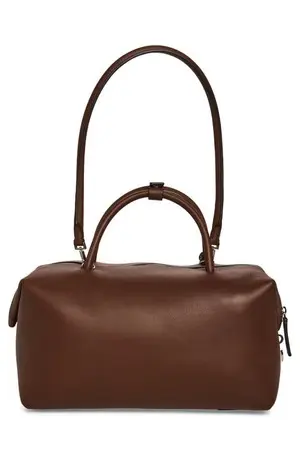 Max Mara Bowler Leather Satchel - Brown