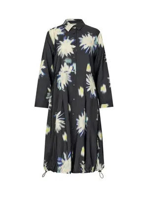 MASAI COPENHAGEN Long Sleeve Printed Midi Dress