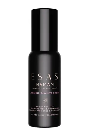 ESAS NYC Jasmine & White Amber Hamam Organic Deo Body Sprayjasmine & Creamy Vanilla - Black