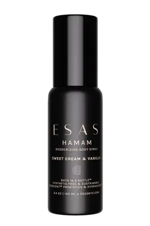 ESAS NYC Sweet Cream & Vanilla Organic Hamam Deo Body Sprayvanilla Cream & Golden Musk - 3.4 Oz
