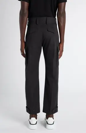 Alexander McQueen Straight-leg Cotton Cargo Pants