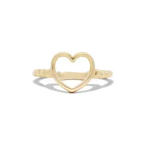 THE LOVERY FINE JEWELRY 14k Open Heart Ring - Yellow Gold