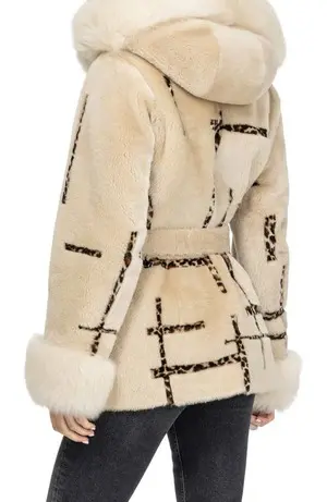 Gorski Reversible Genuine Shearling Parka With Cuffs