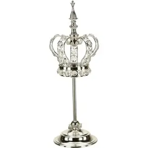 MARK ROBERTS Jeweled Pedestal Crown - Silver