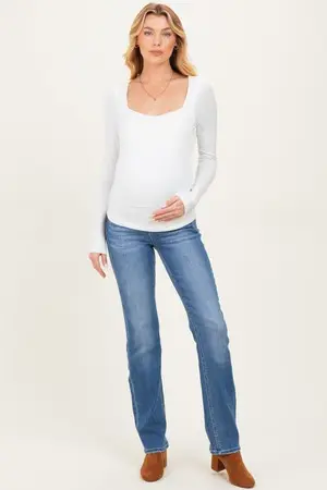 PINKBLUSH Slim Straight Leg Maternity Jeans