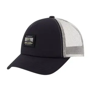 ELEMENT Logo Trucker Hat With Mesh Back And Snapback Closure - Dark Navy