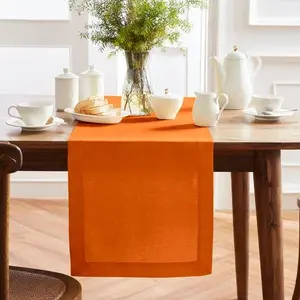 SOLINO HOME Linen Table Runnersonoma - Pumpkin