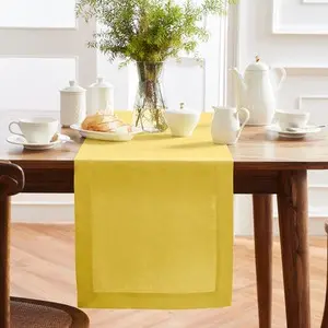 SOLINO HOME Linen Table Runnersonoma - Yellow