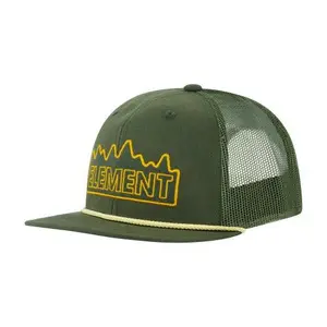 ELEMENT Cotton Ripstop Trucker Cap With Embroidered Logo - Olive