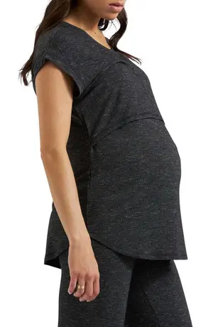 RIPE MATERNITY Dreamy Nursing Tee - Granite