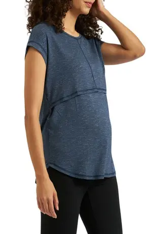 RIPE MATERNITY Dreamy Nursing Tee - Denim