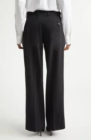 Stella McCartney Embroidered Wool Straight-leg Pants