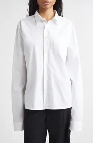 RIER Cotton Poplin Button-up Shirt