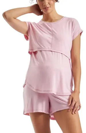 RIPE MATERNITY Dreamy Nursing Tee - Dusty Pink