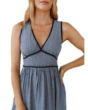 Bella Dahl Fit & Flare V-neck Midi Dress